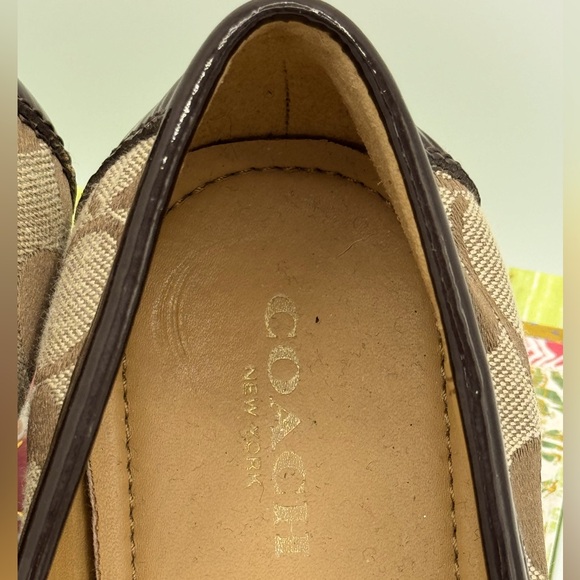Coach | Shoes | Coach Felisha Signature Jacquard Moccasin Driving Shoes ...
